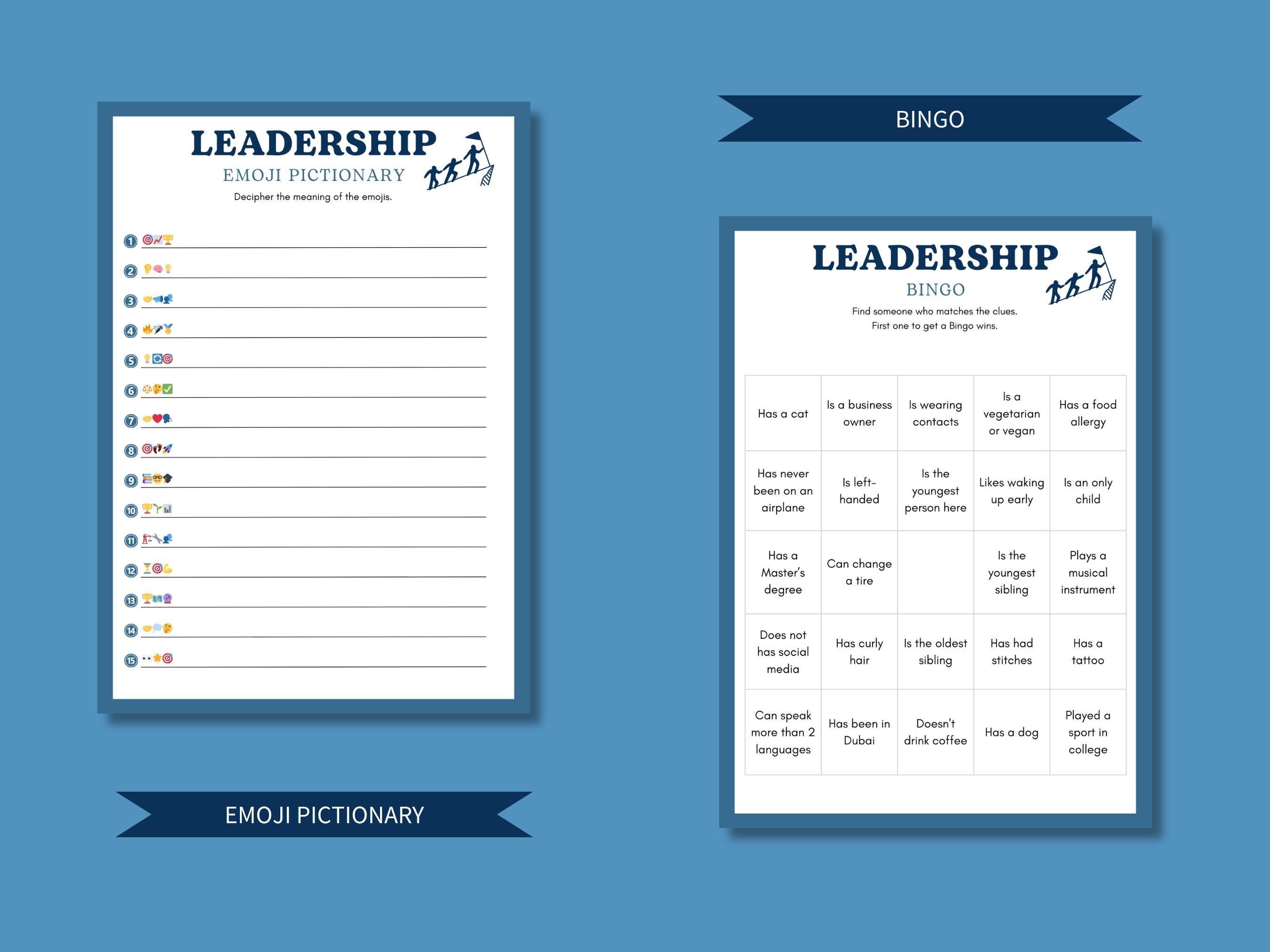 Leadership Games Bundle: 10 Printable Team-building Activities (instant ...