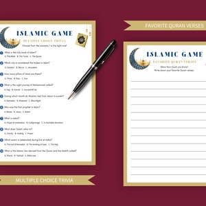 Islamic Games Bundle: Muslim Trivia, Family Game Night (digital ...