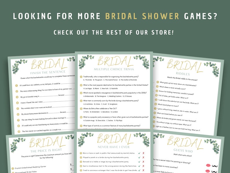 Bachelorette Riddles Game Instant Download Printable Bachelorette Party ...