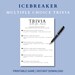 Multiple Choice Trivia | Icebreaker Game | Printable Icebreaker ...