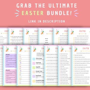 Easter Emoji Pictionary Game | Instant Download Printable | Decode ...