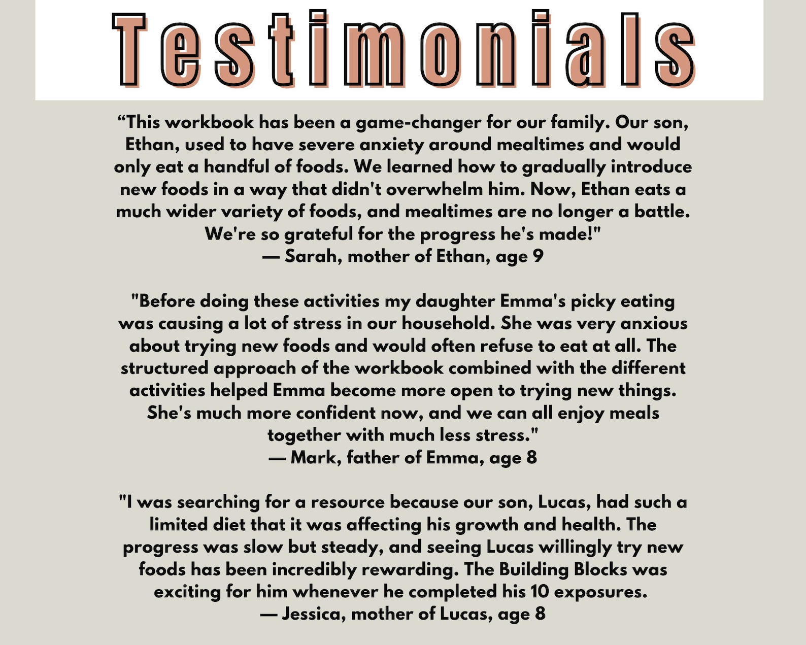 ARFID Workbook **updated for Younger Kids** - Etsy