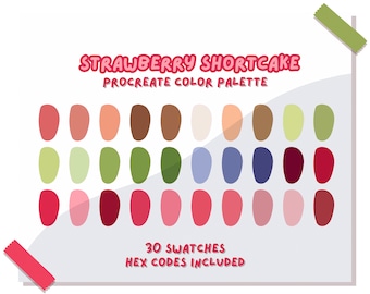 Neon Procreate Color Palette Hex Code iPad Color Palette - Etsy