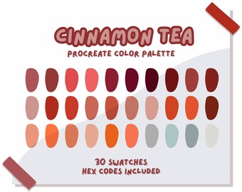 Neutral Florals Procreate Color Palette 30 Color Swatches - Etsy