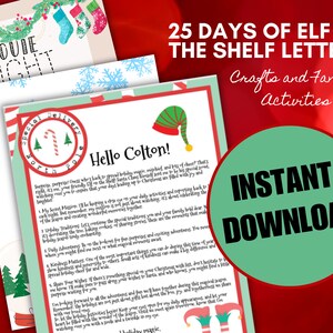 Elf Letters to Kids for 25 Days of Fun, Activities, Crafts, and Treats ...