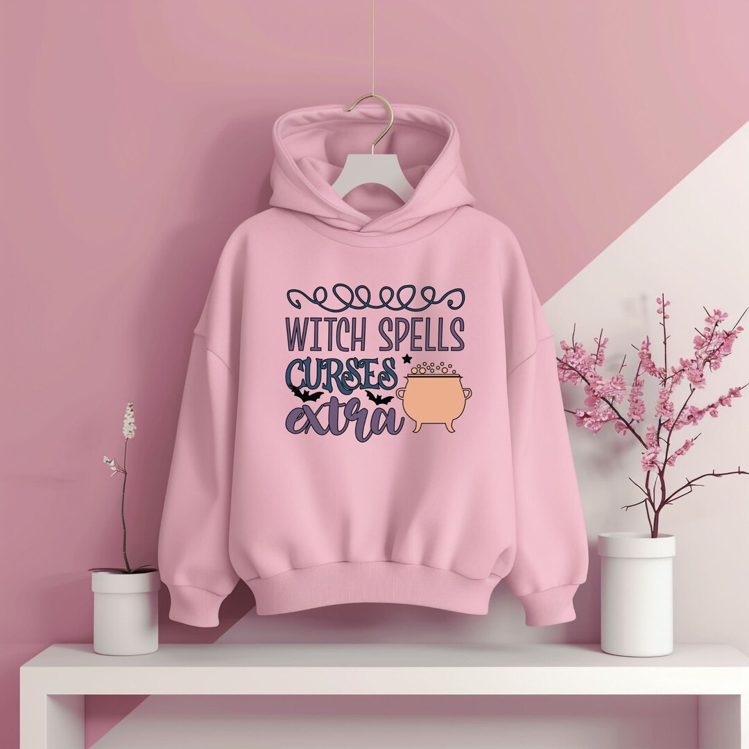 Witch Spells and Curses Extra Sweater, Magic Symbols Graphic Sweat ...