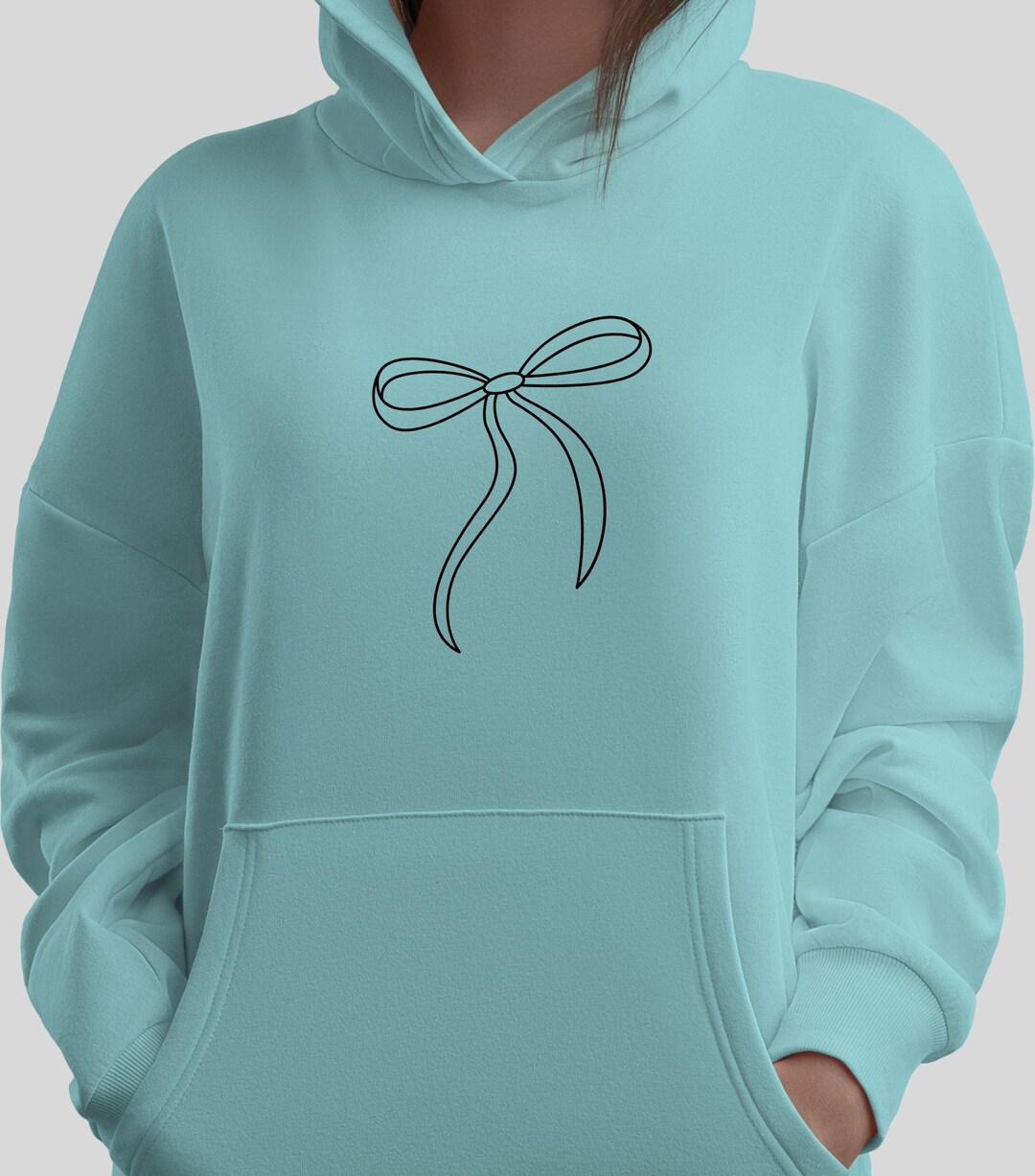Cheer Bow Sweater, Preppy Aesthetic Sweats, Coquette School T-sweat ...