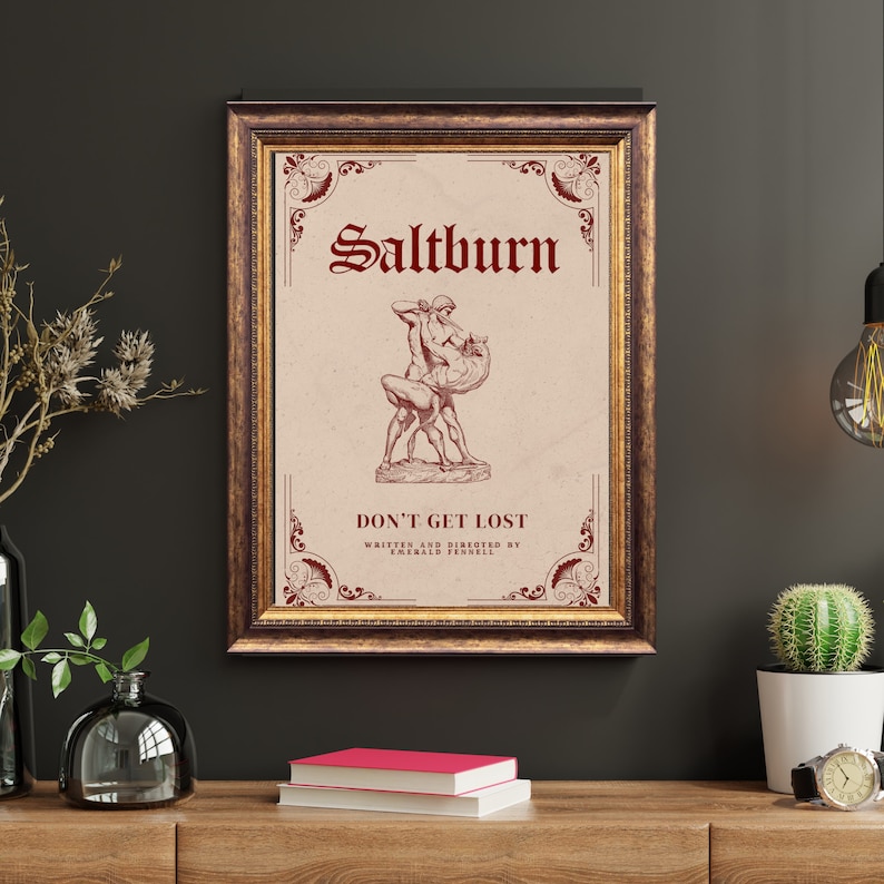 Saltburn (2023) Vintage Poster | Digital Print | Vintage Movie Poster ...
