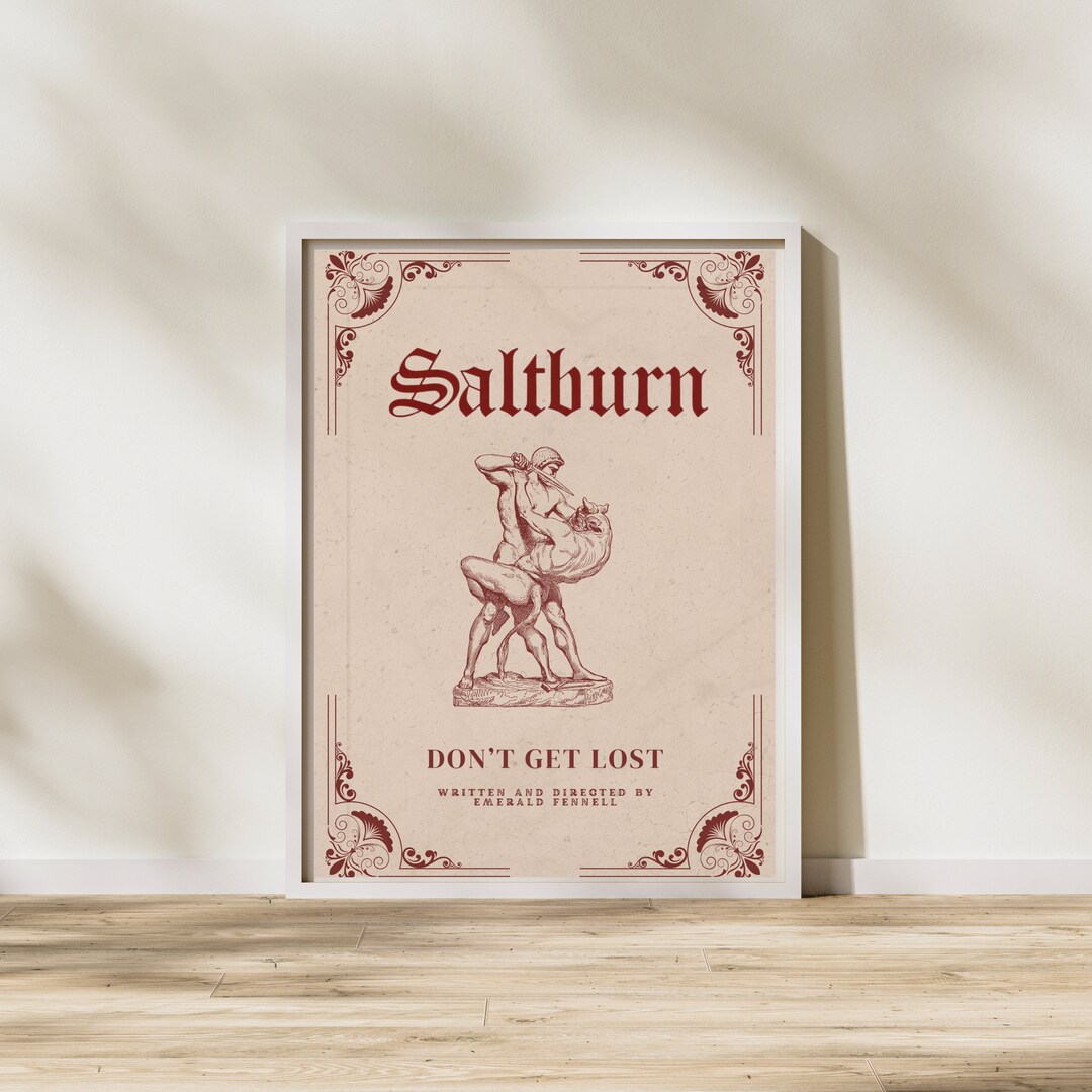 Saltburn (2023) Vintage Poster | Digital Print | Vintage Movie Poster ...