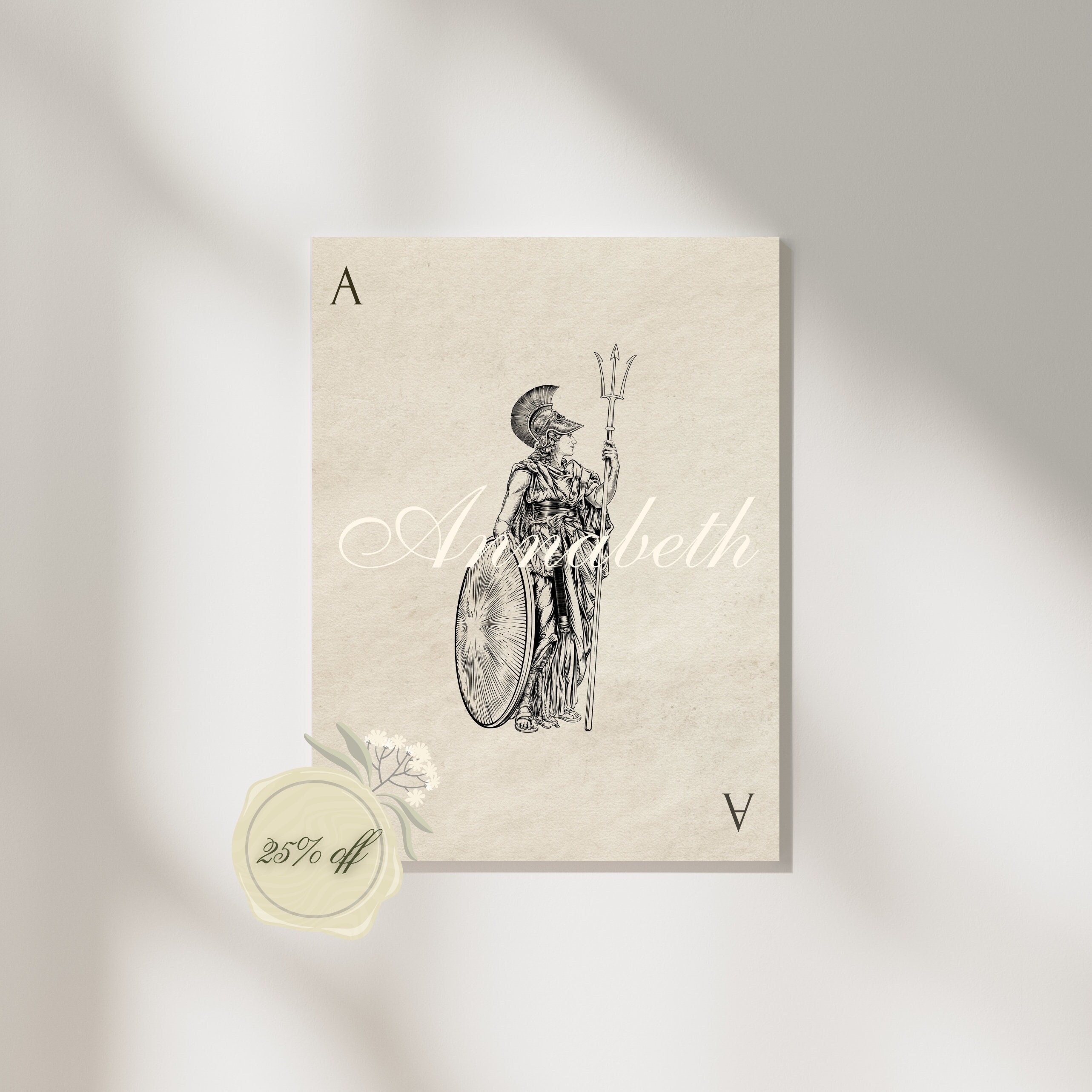 Annabeth Chase Minimalist Poster Percy Jackson & the Olympians - Etsy