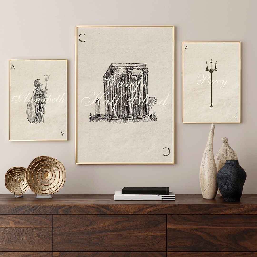 Percy and Annabeth Minimalist Poster Set | Percy Jackson & the ...