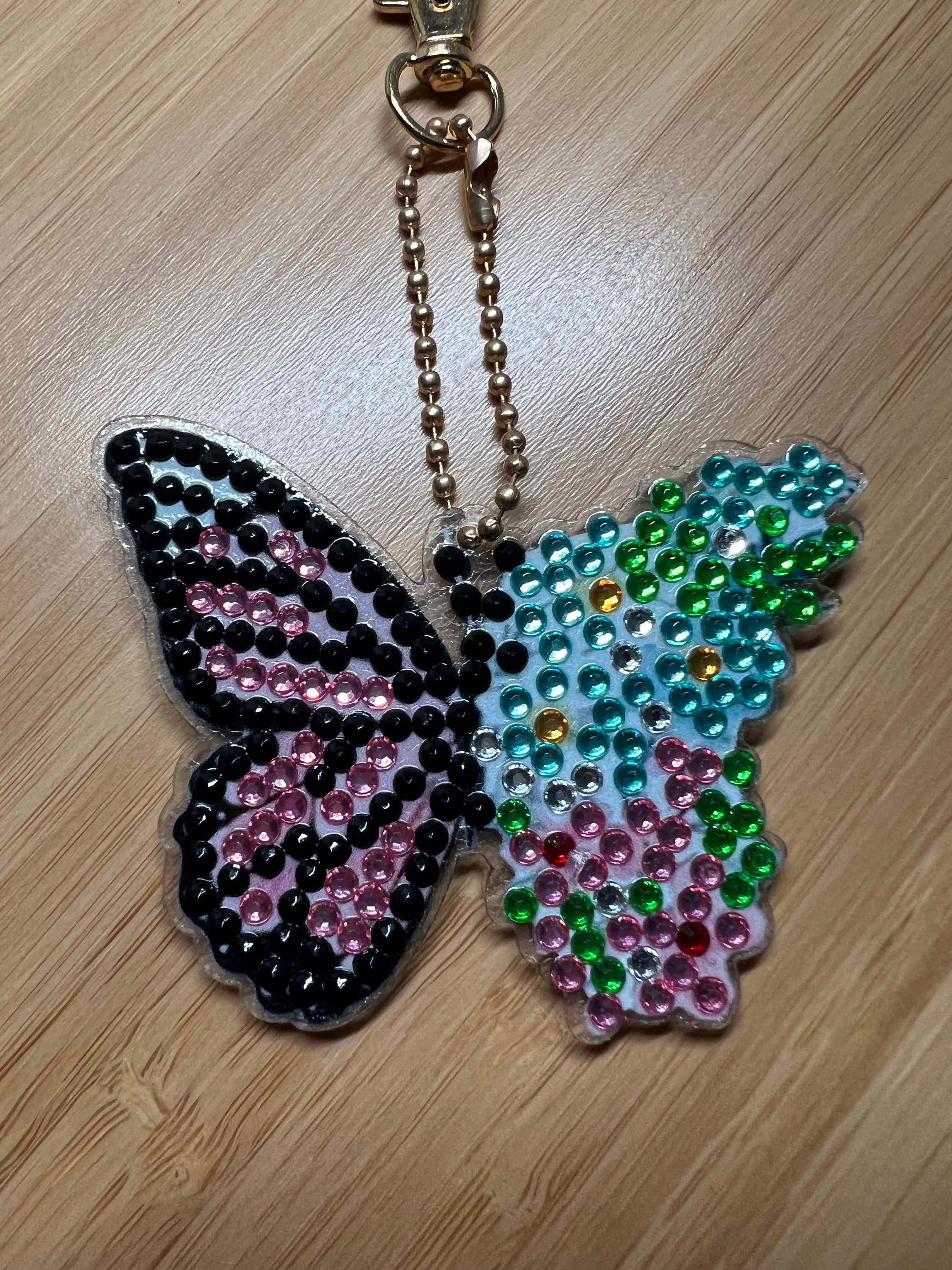 Butterfly Keychain - Diamond Art - Etsy