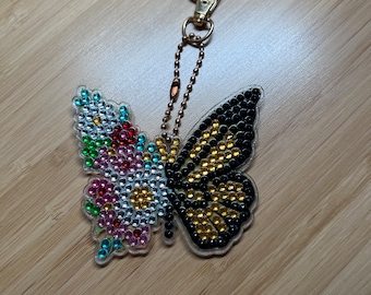 Butterfly Keychain - Diamond Art - Etsy