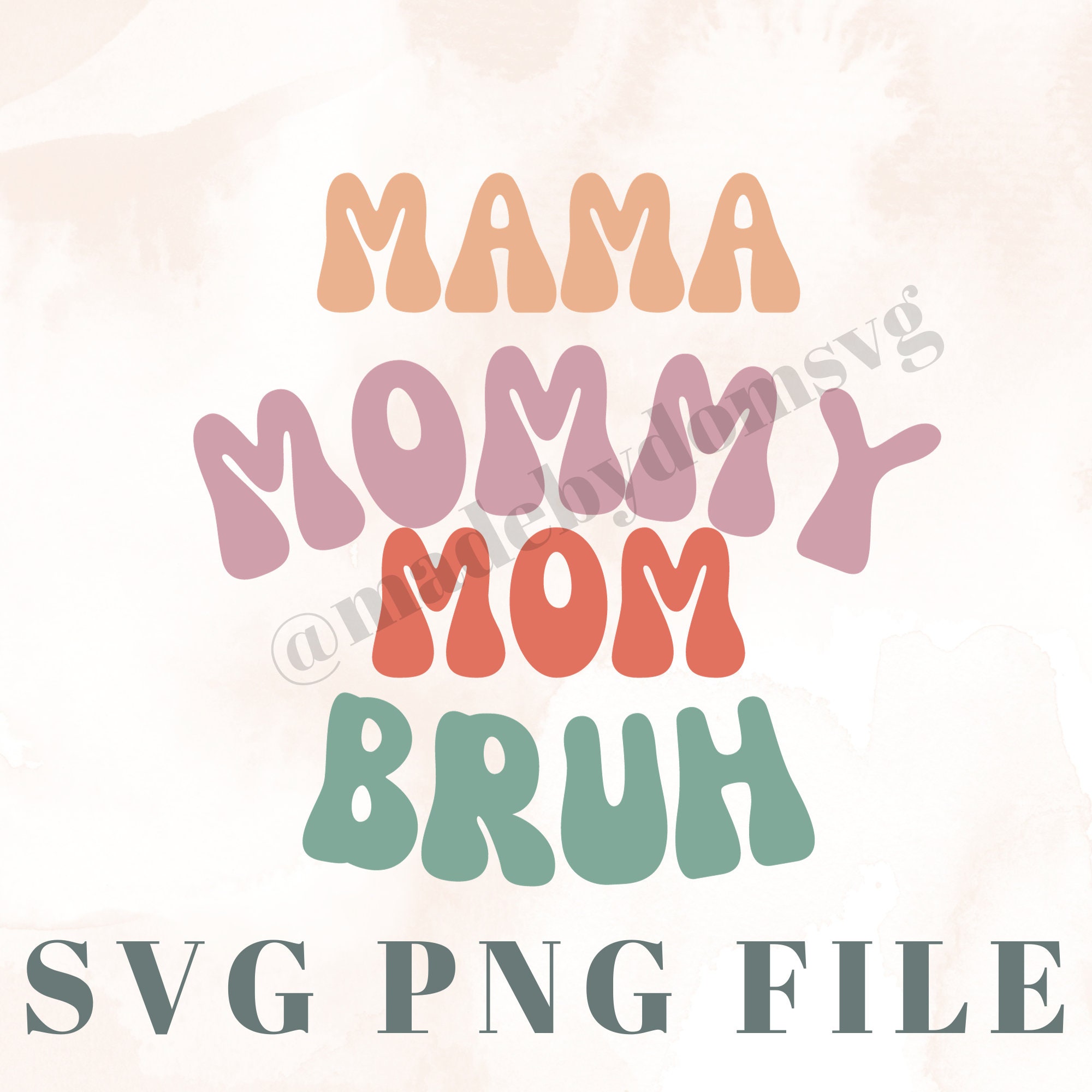 Mama Svg, Retro Mama Svg, Mom Svg, Boho Mama Svg, Groovy Svg, Mama Wavy ...
