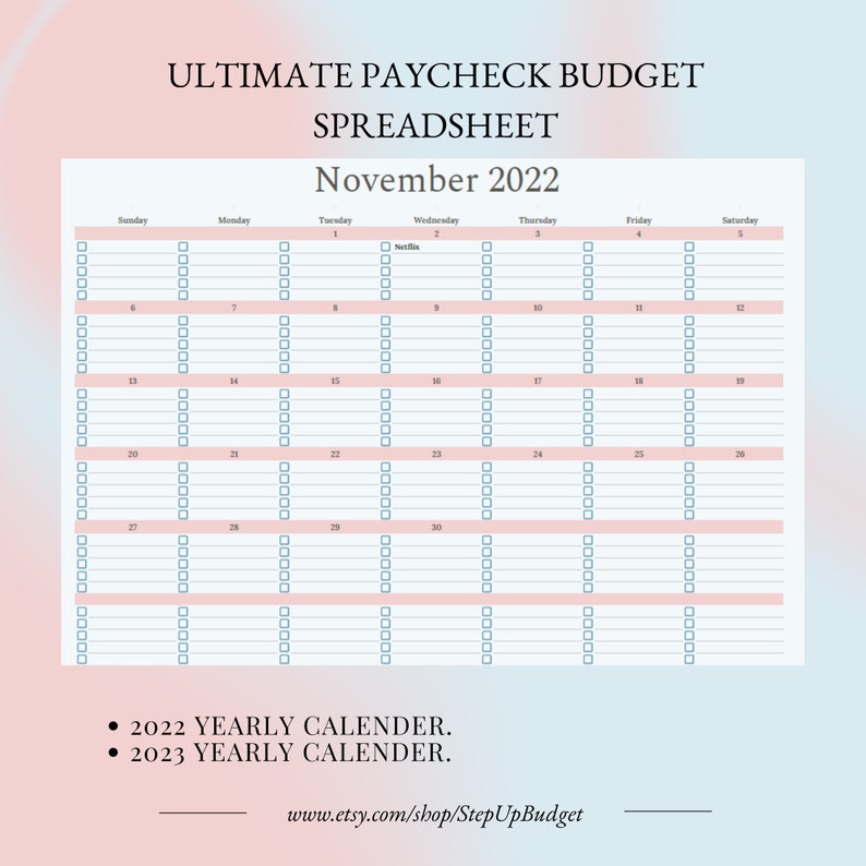 Ultimate Budget by Paycheck |google Sheet Planner| Financial Planner ...