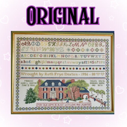 Traditional Cross Stitch Sampler Replicas - Etsy