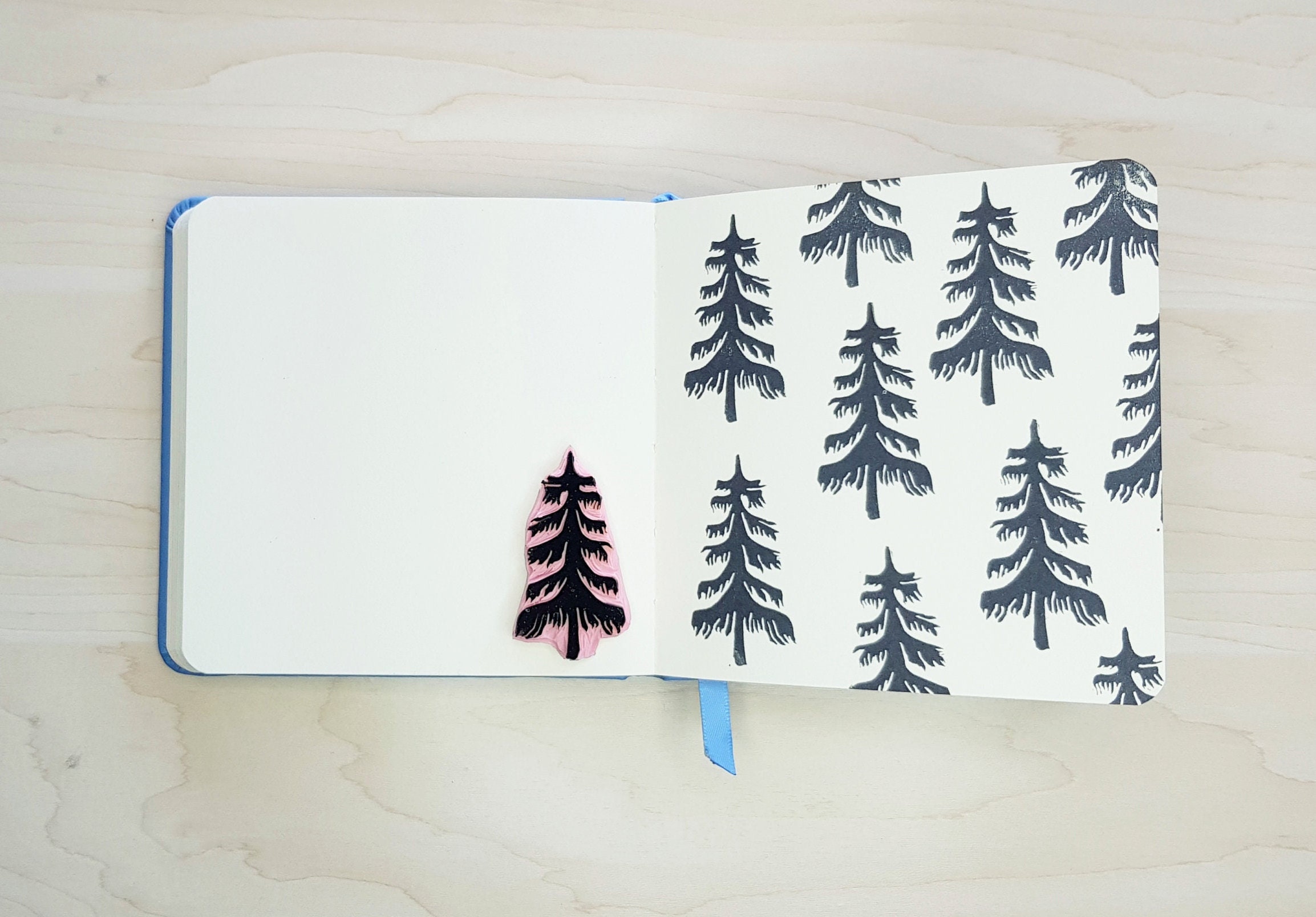 Spruce Decor Stamp to Embellish Gift Box Craft Christmas Tree - Etsy