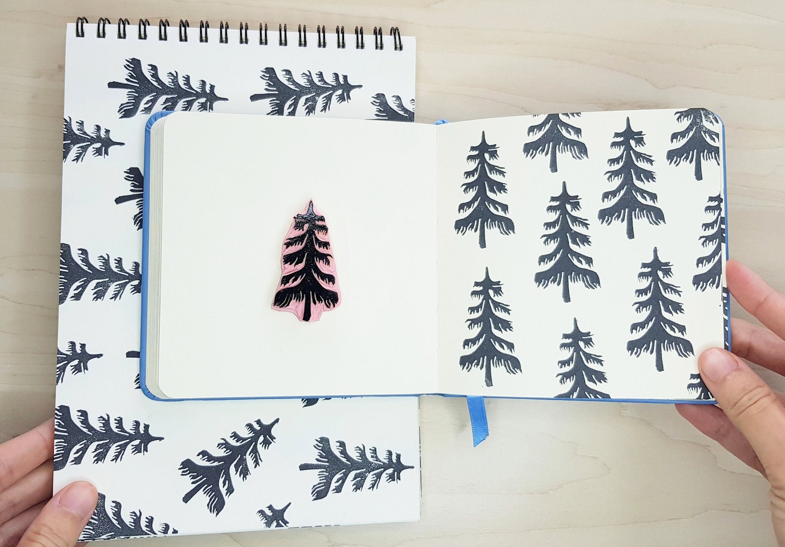 Spruce Decor Stamp to Embellish Gift Box Craft Christmas Tree - Etsy