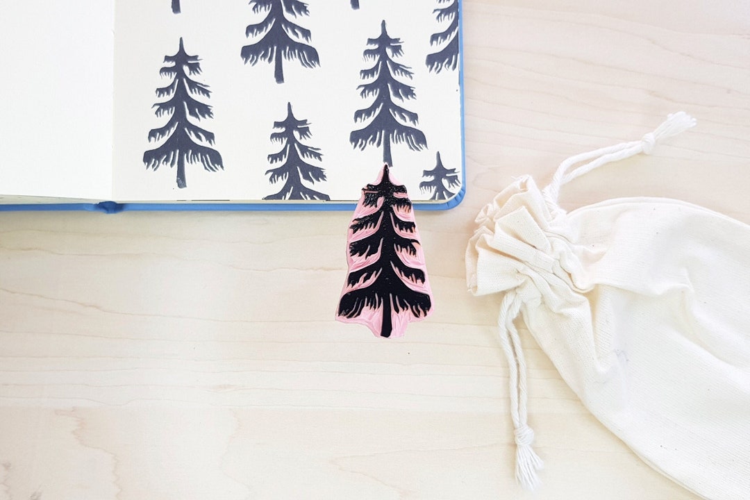 Spruce Decor Stamp to Embellish Gift Box Craft Christmas Tree - Etsy