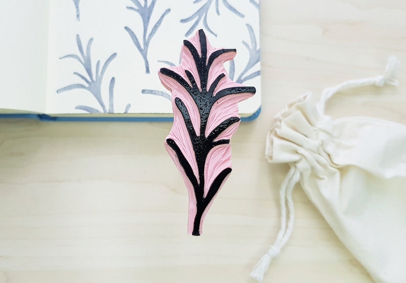 Rosemary Twig Rubber Stamp for Labelling Handmade Hair Shampoo and ...