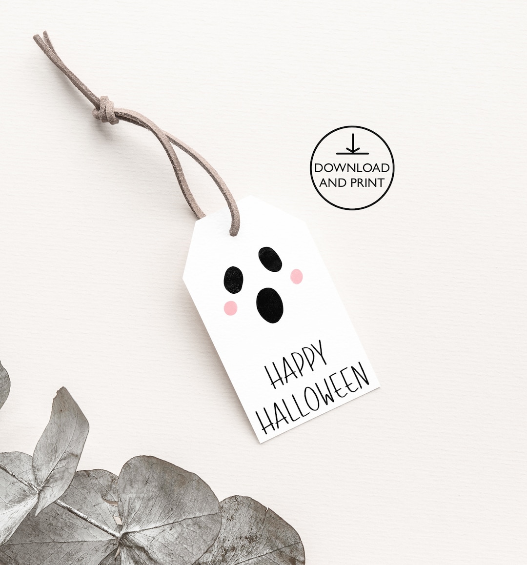 Printable Halloween Gift Tags Cute Ghost - Etsy