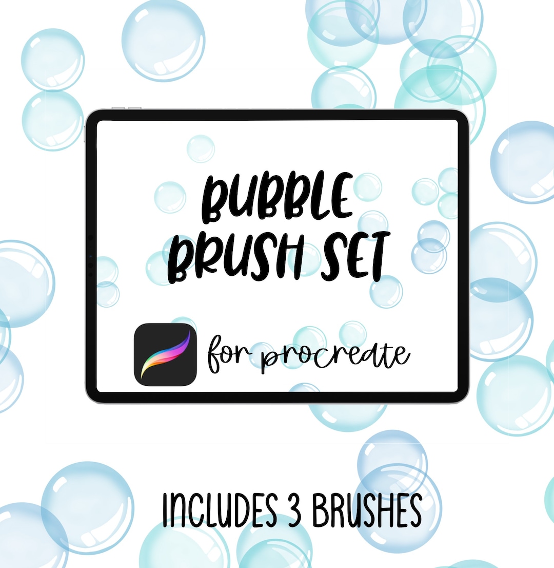 Bubble Procreate Brush Set: Digital Illustration Brushes (digital Download) - Etsy