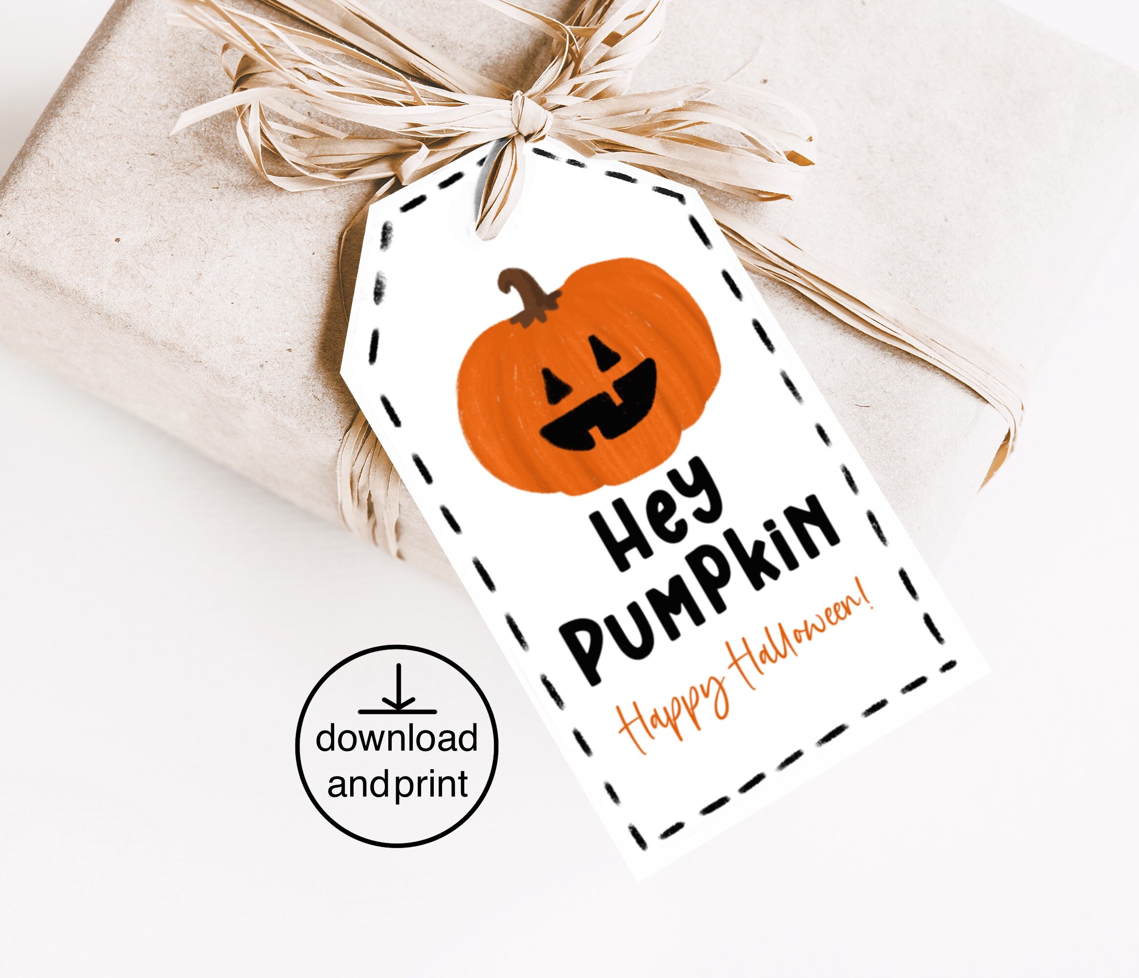Printable Halloween Gift Tags | Hey Pumpkin - Etsy