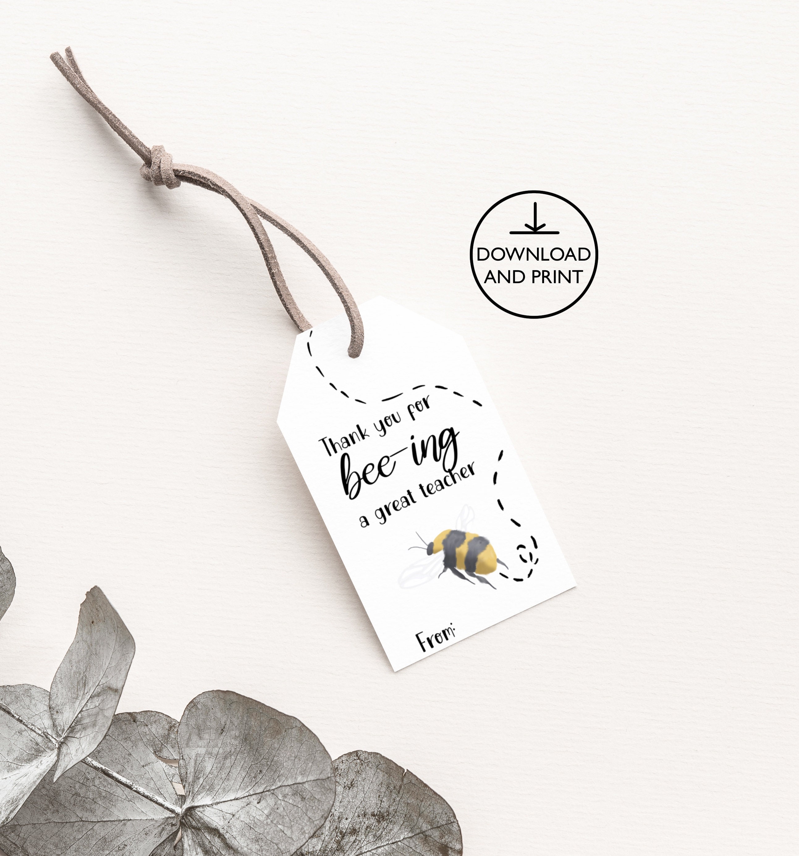 Teacher Appreciation Gift Tags Printable Thank You Gift Tags - Etsy