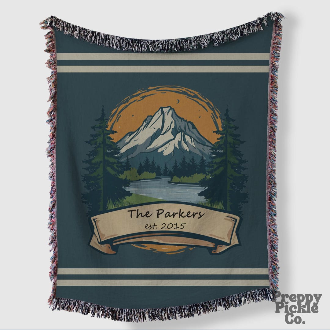 Custom National Parks Woven Blanket, Nature Lover Gift, Wedding or ...