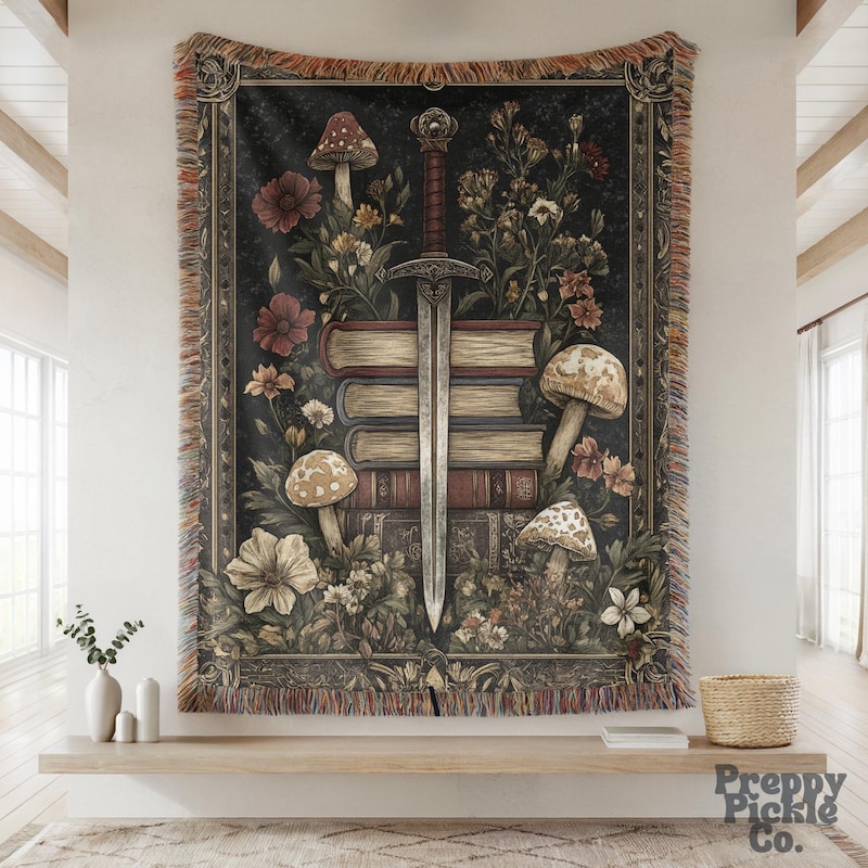 Book Lover Red Blanket - Etsy