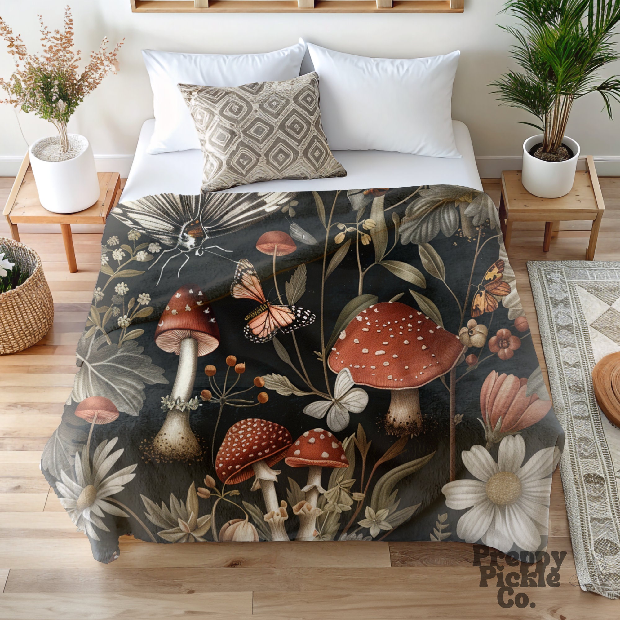 Cottagecore Blanket, Cottagecore Decor, Plush Blanket, Butterfly ...