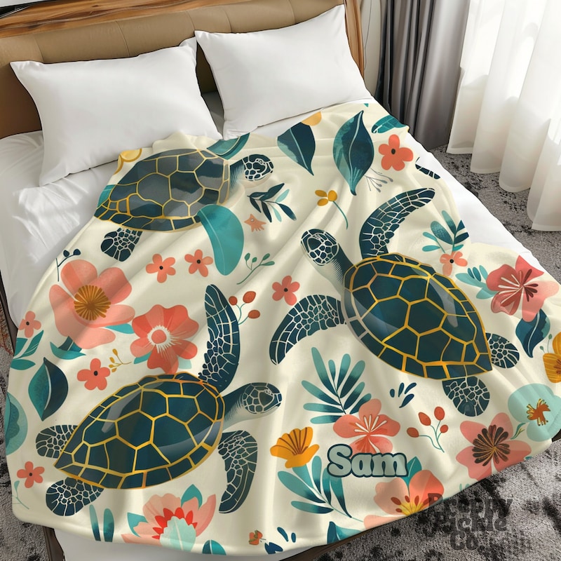 Turtle Blanket - Etsy