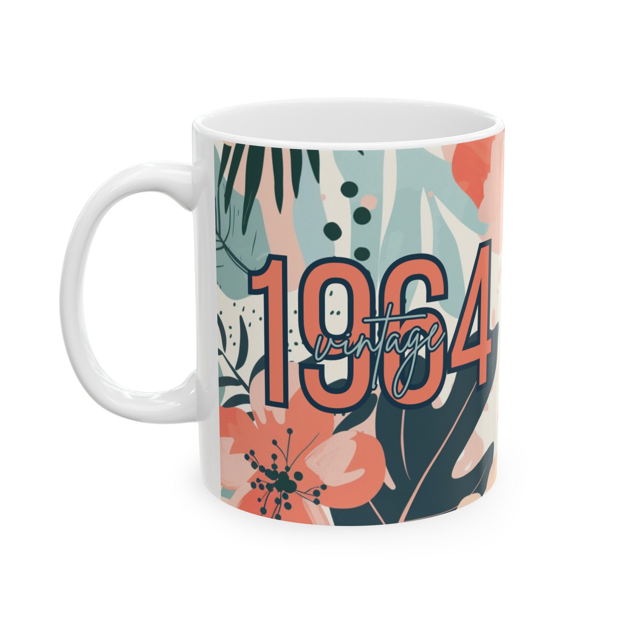 60th Birthday Mug, Vintage 1964 Mug, 60th Birthday Gift for Women, 60th ...