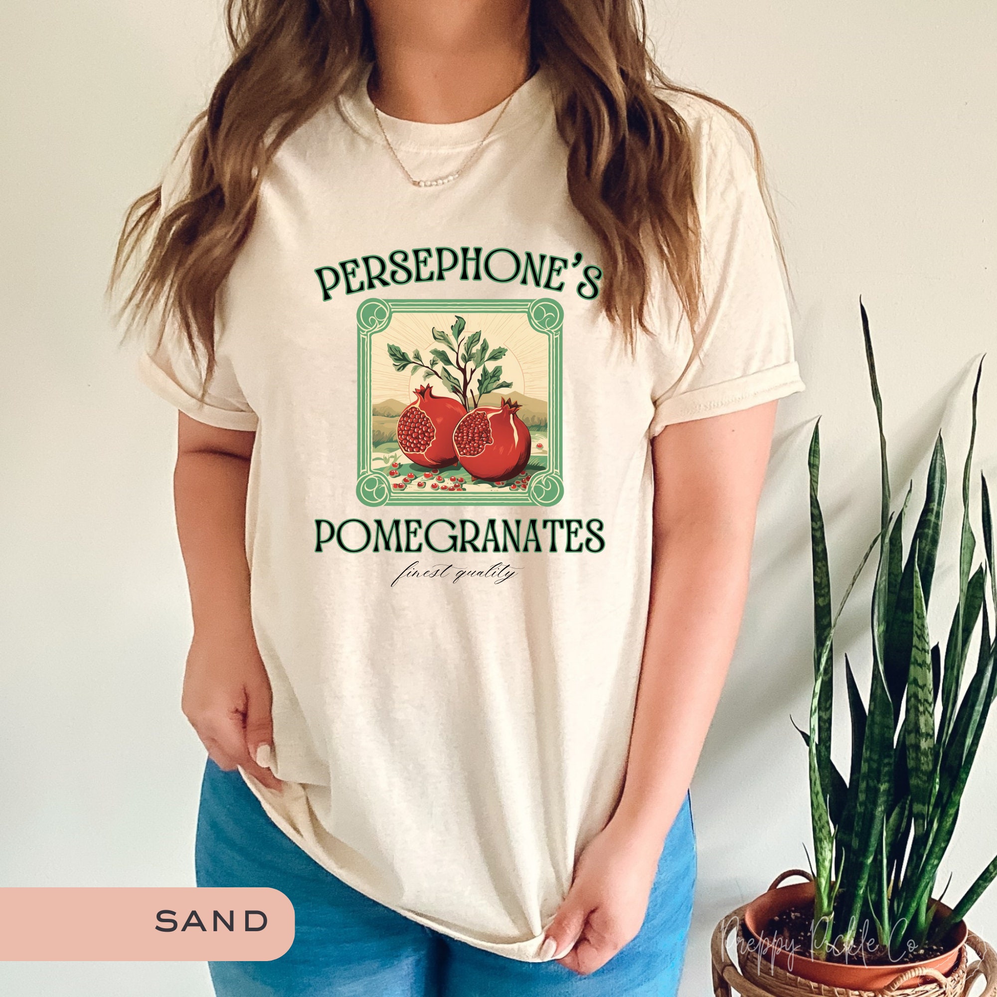 Greek Mythology Shirt, Persephone Pomegranate Tshirt, Light Academia Clothing, Greek Goddess T ...