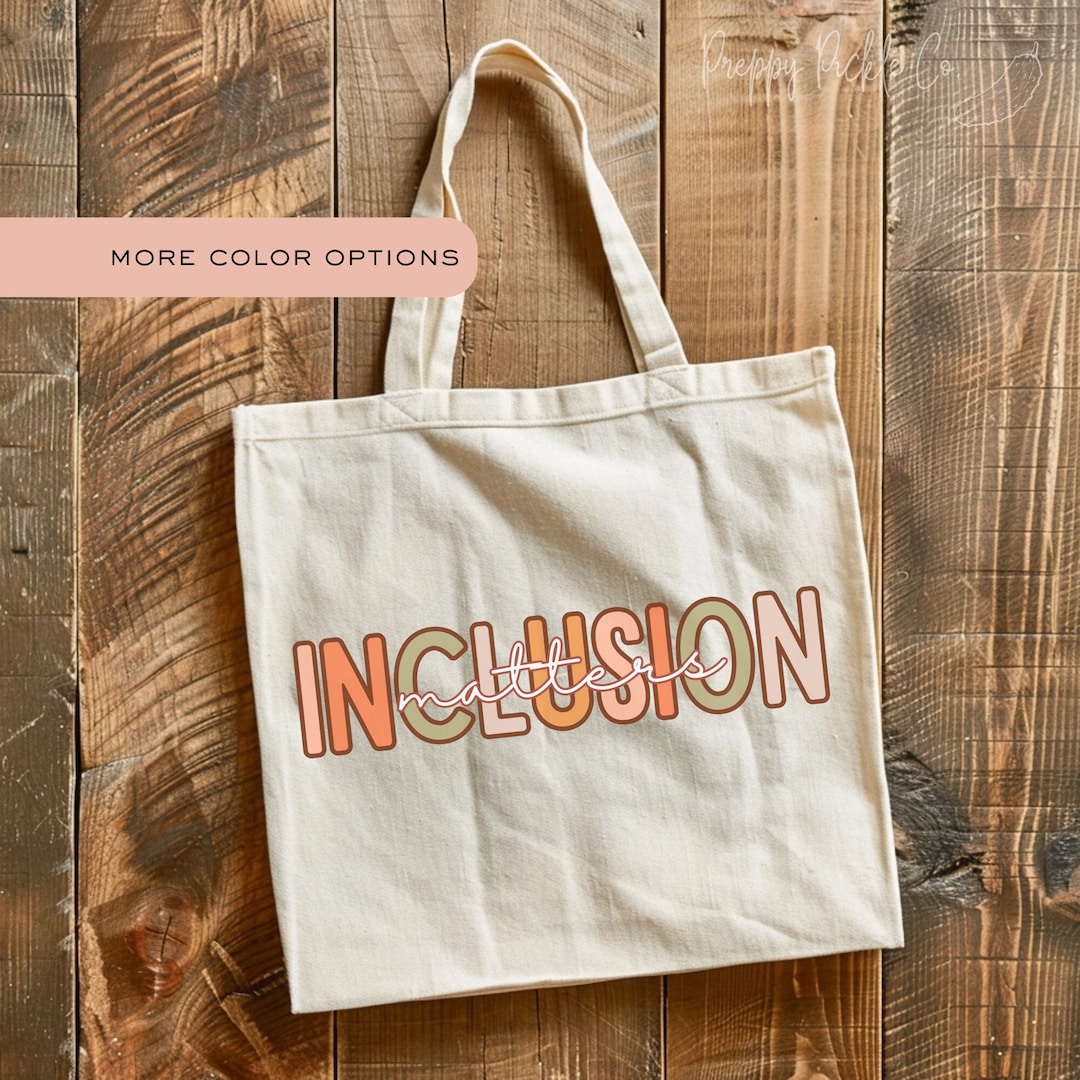 Inclusion Matters Tote Bag, Neurodiversity Gift, Autism Awareness Gift ...