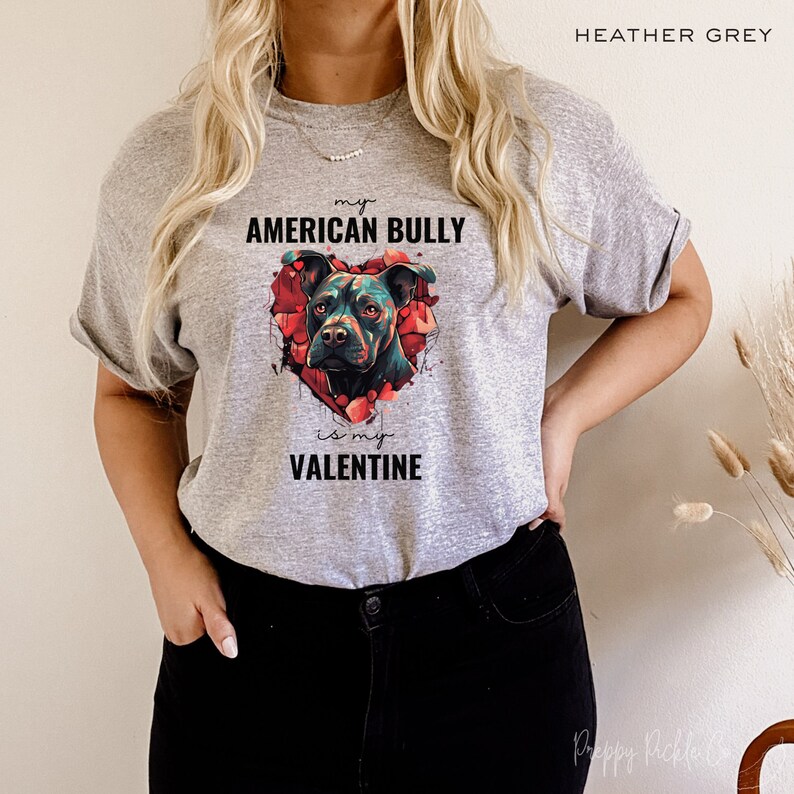 American Bully Valentines Day Shirt, Bully Mom Tshirt, Bully Mama ...