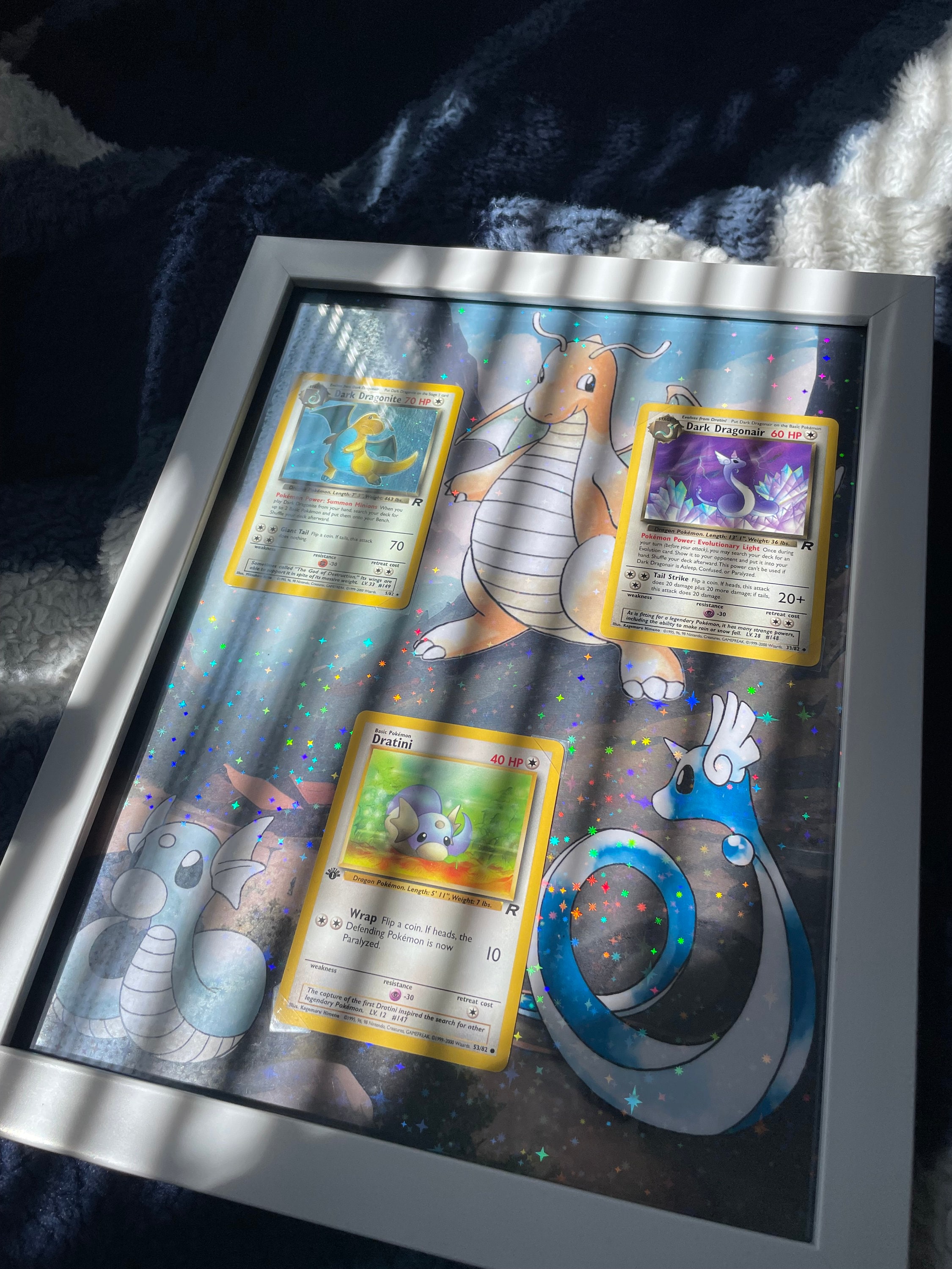 Dark Dragonite Evolution Tree Frame - Etsy