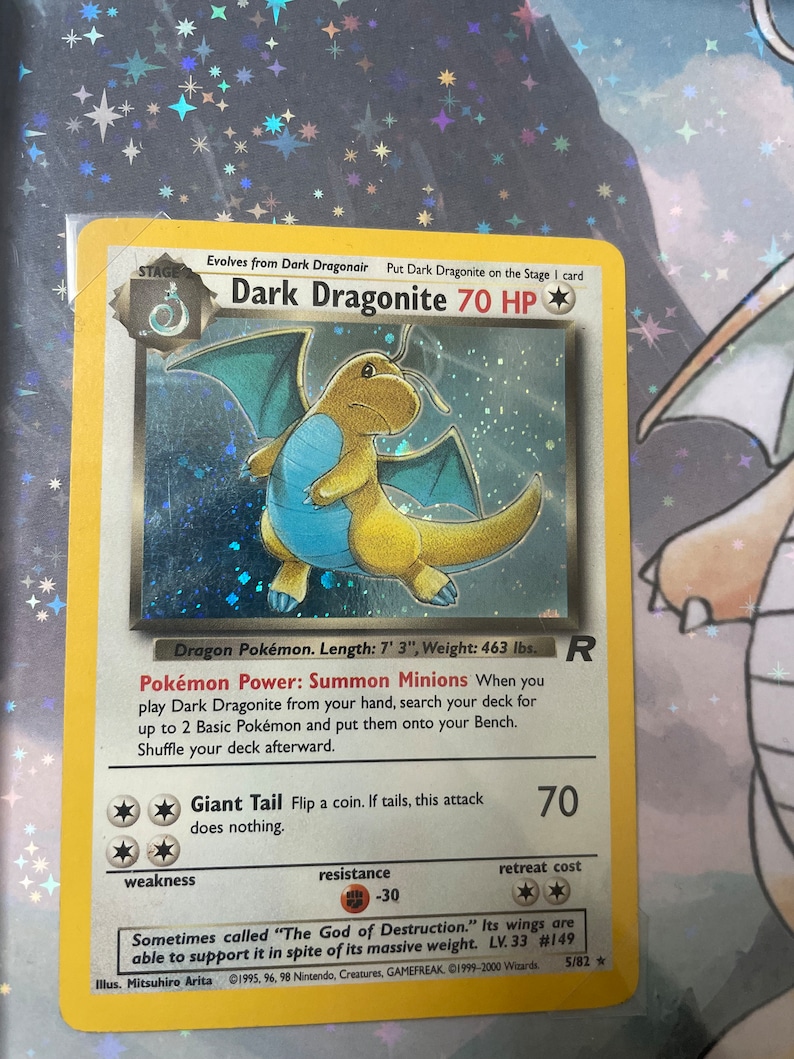 Dark Dragonite Evolution Tree Frame - Etsy