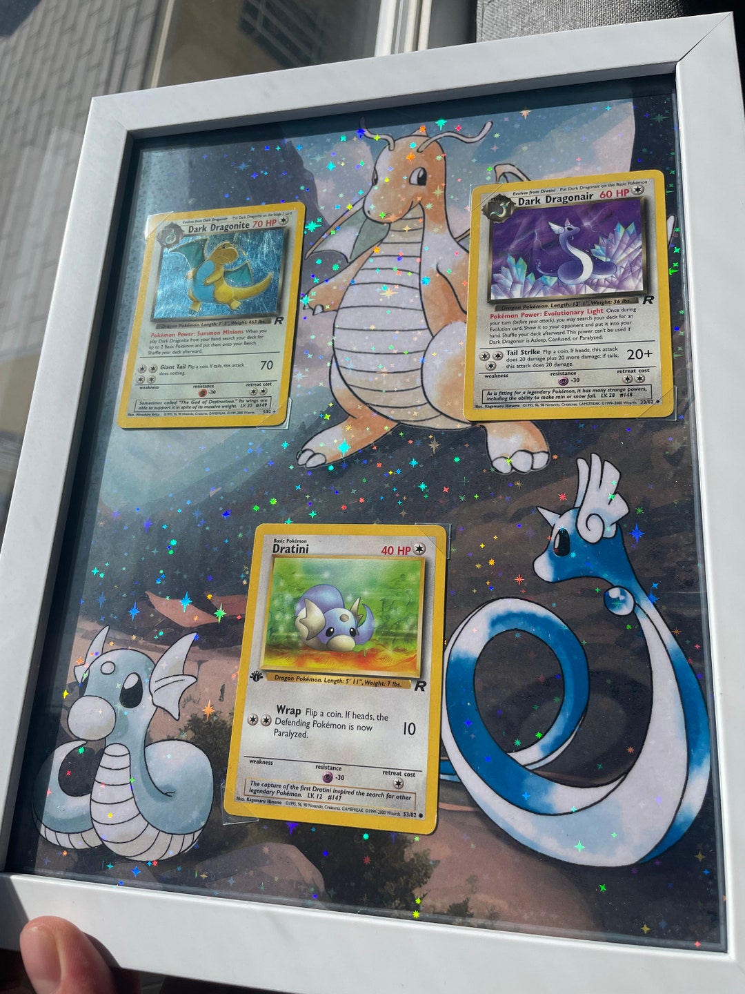 Dark Dragonite Evolution Tree Frame - Etsy