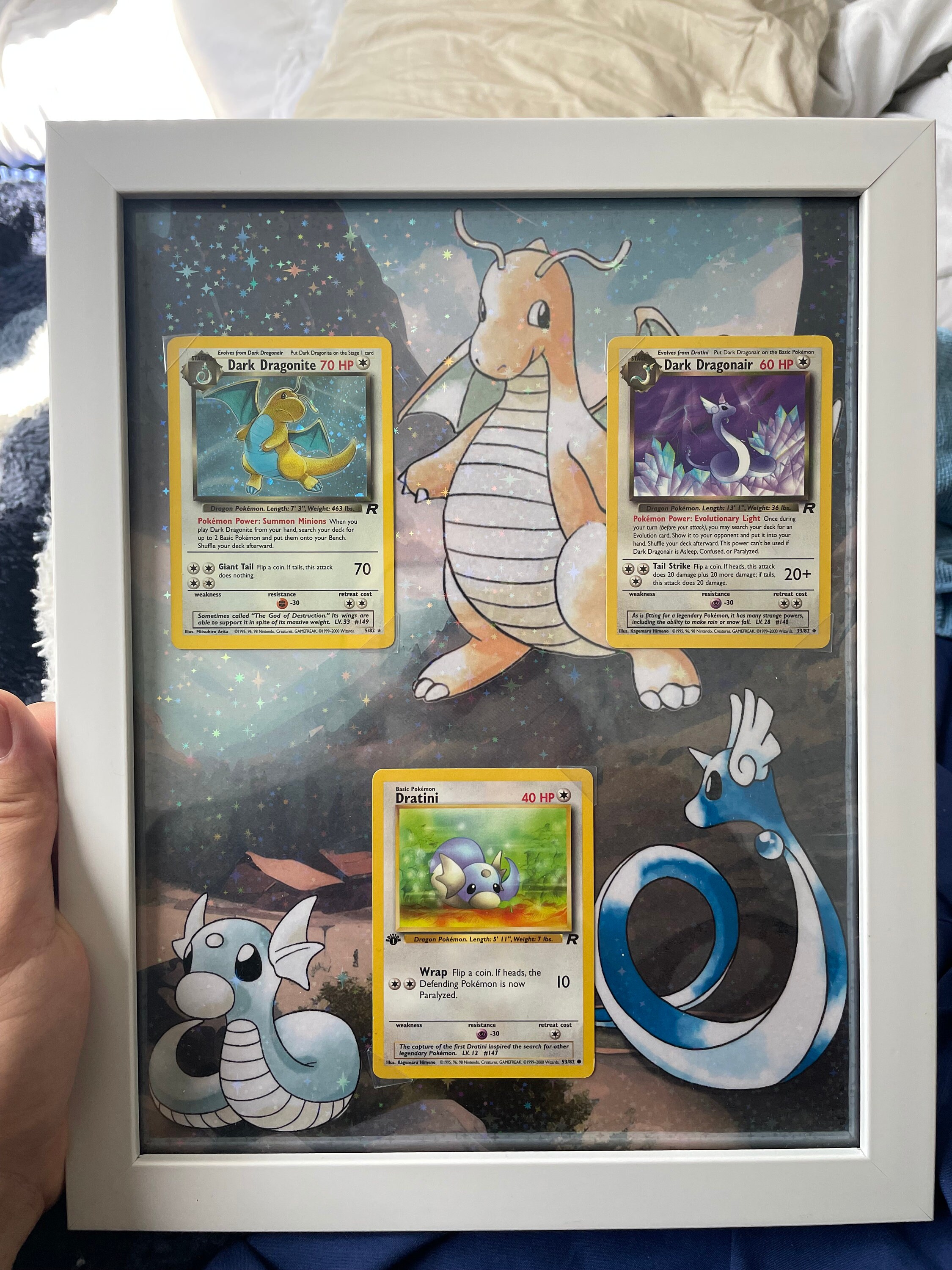 Dark Dragonite Evolution Tree Frame - Etsy