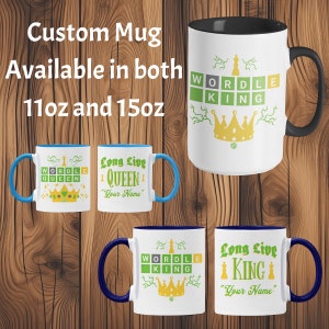 Wordle Queen / Wordle King Custom and Personalized Long Live King ...