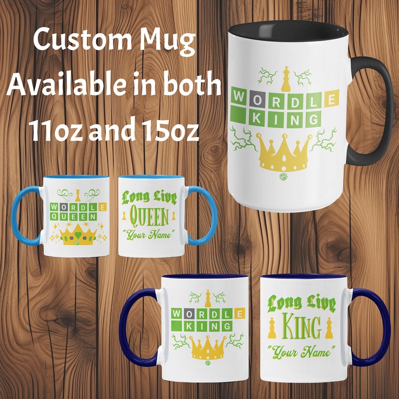 Wordle Queen / Wordle King Custom and Personalized Long Live King ...