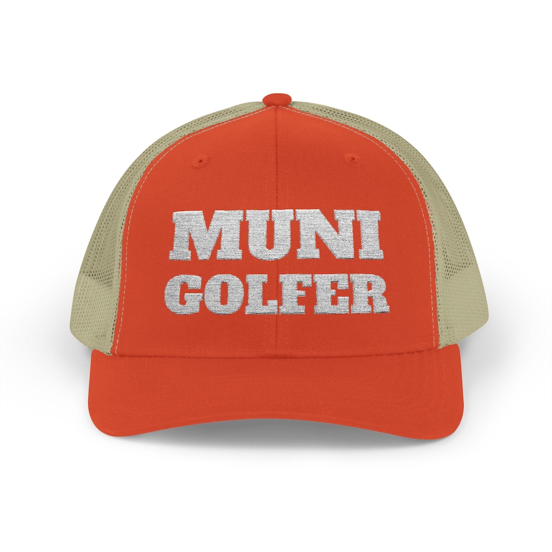 Funny Muni Golfer Embroidered Snapback Cap - Cool Summer Hat, Stylish ...