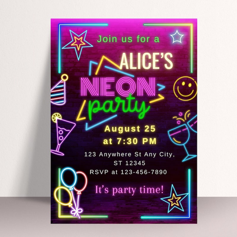 Neon Party - Etsy