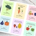 Vegetables Valentine's Day Cards, 6 Printable Food Valentines Cards ...