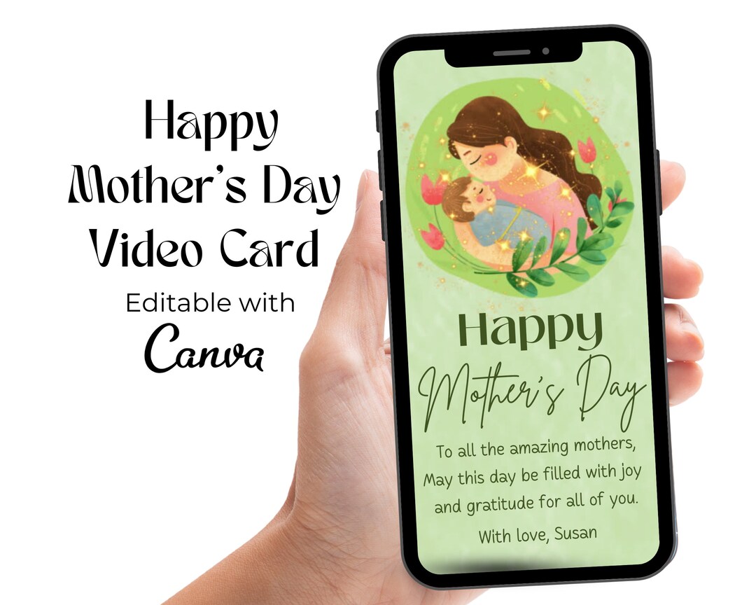 Happy Mother’s Day Video Card, Animated Mother's Day Electronic ...