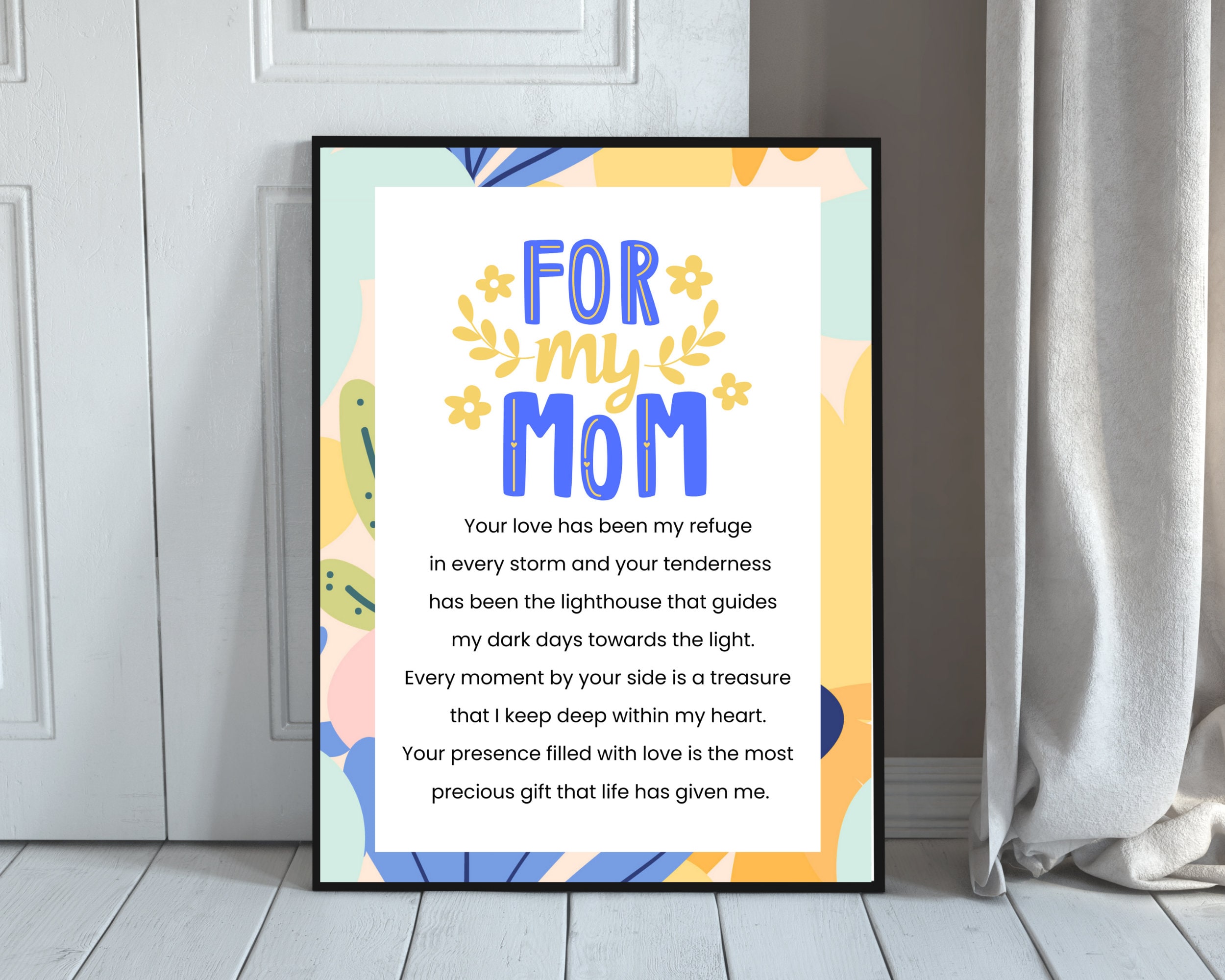 Editable Mom Poem, Printable Gift for Mom, Mother's Day Gift, Greeting ...