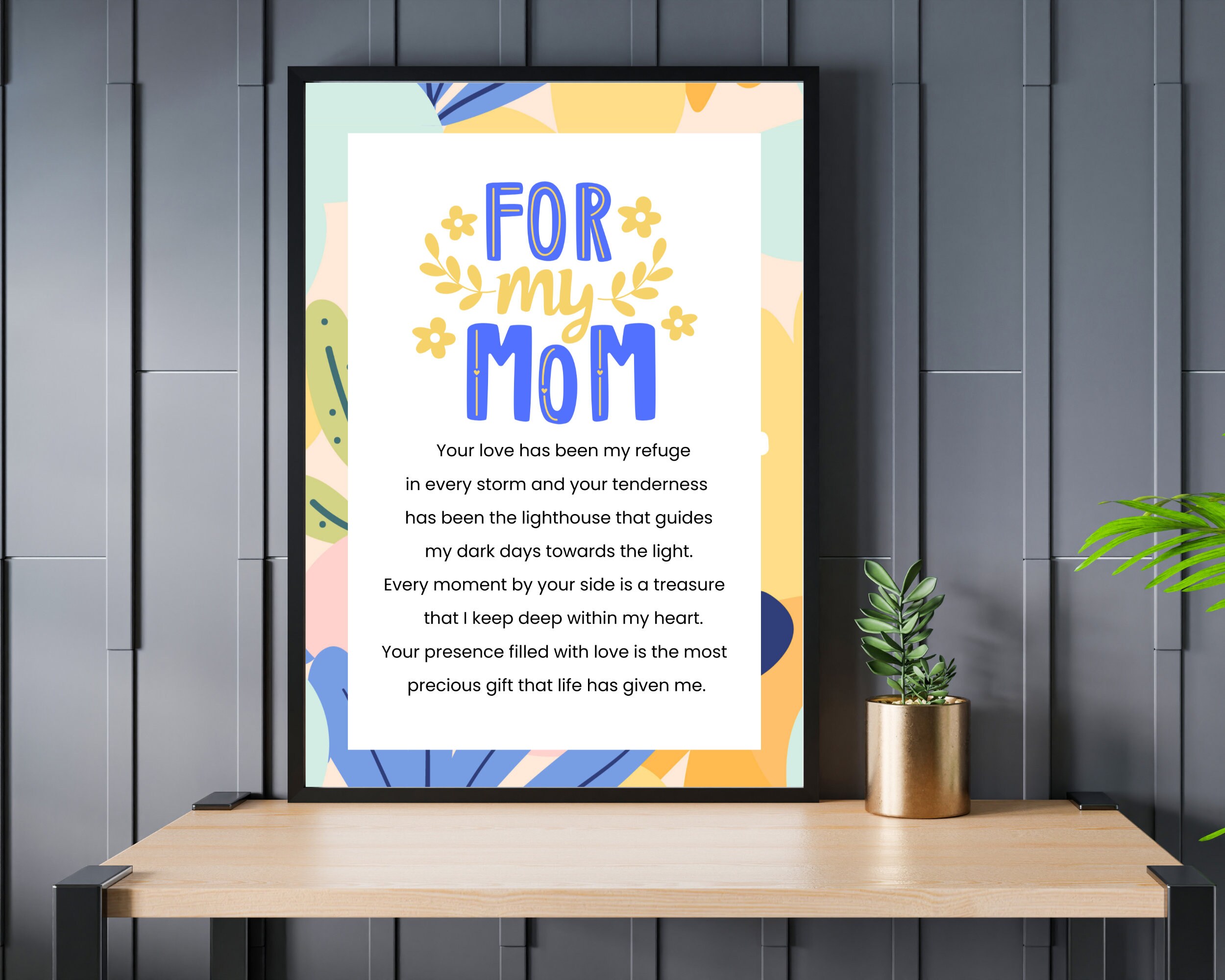 Editable Mom Poem, Printable Gift for Mom, Mother's Day Gift, Greeting ...