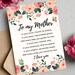 Editable Mom Poem, Printable Gift for Mom, Mother's Day Gift, Greeting ...