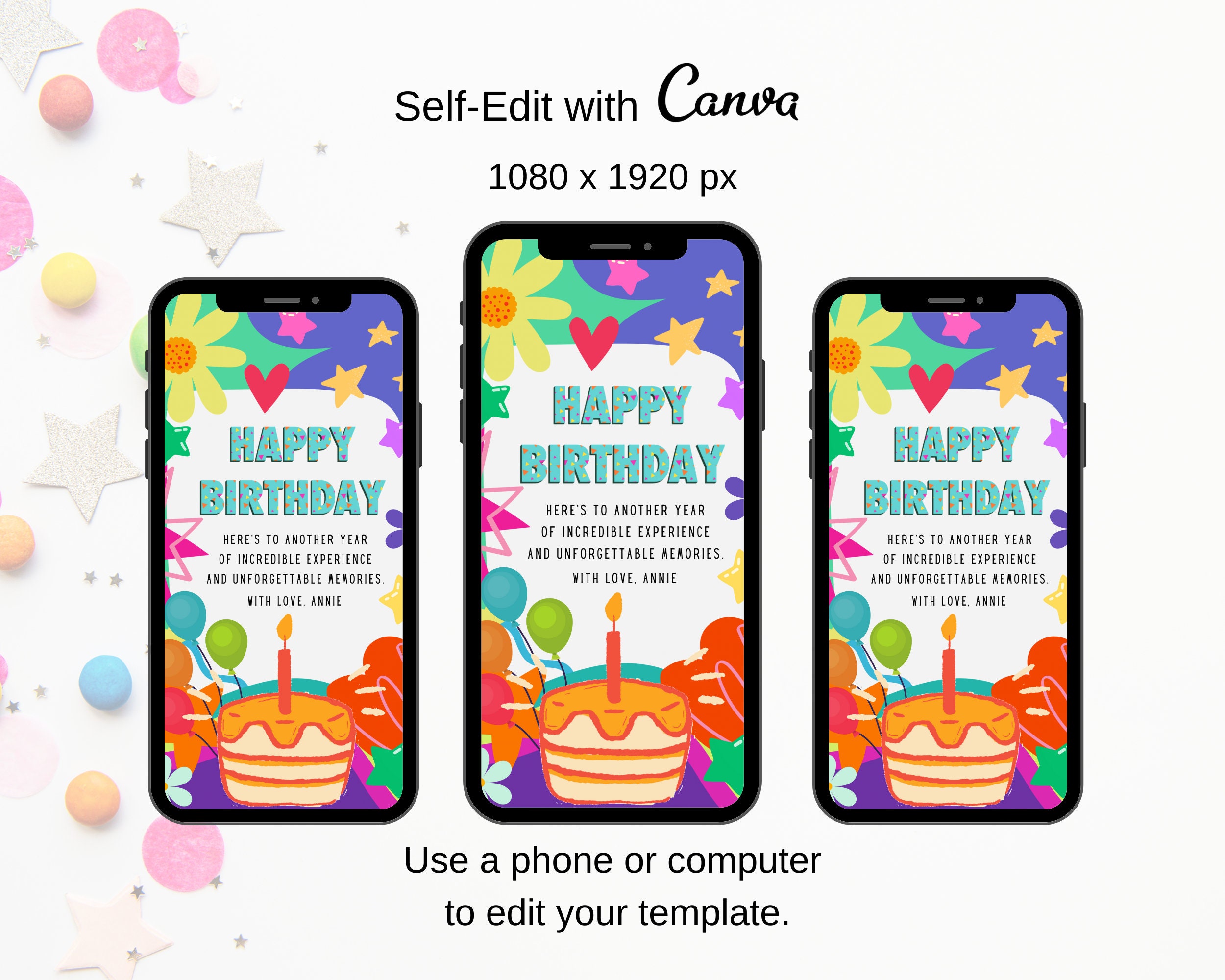 Animated Happy Birthday Video Card, Digital Birthday Greeting Ecard ...